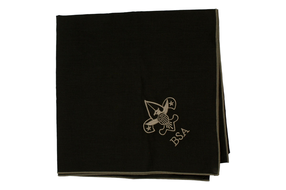 Boy Scout Of America Dark Green And Grey Neckerchief — Eagle Peak Store