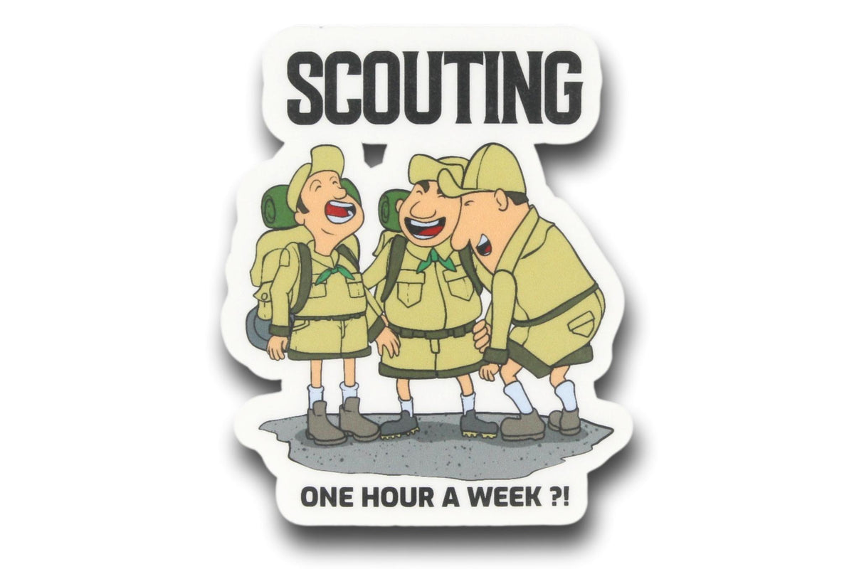 Scouting One Hour a Week - Vinyl Sticker - Handmade — Eagle Peak Store