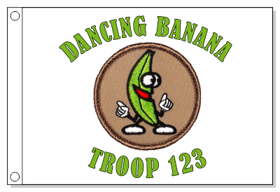 Dancing Banana Patrol Flag - Green — Eagle Peak Store