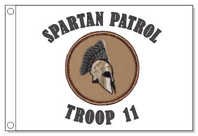Spartan Helmet Patrol Flag — Eagle Peak Store