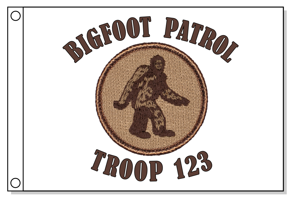 Bigfoot Patrol Flag — Eagle Peak Store