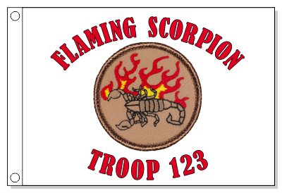 Flaming Scorpion Patrol Flag — Eagle Peak Store