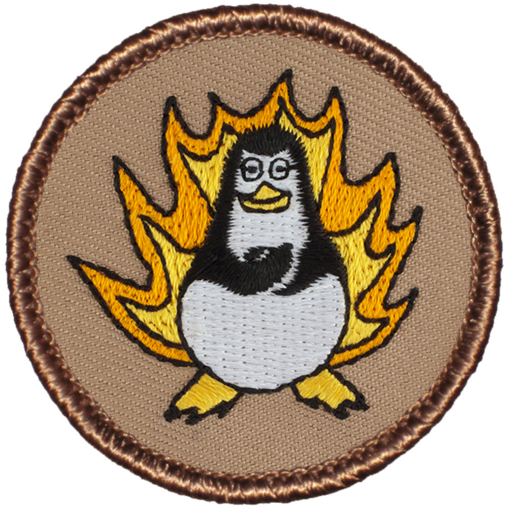 Flaming Penguin Patrol Patch — Eagle Peak Store