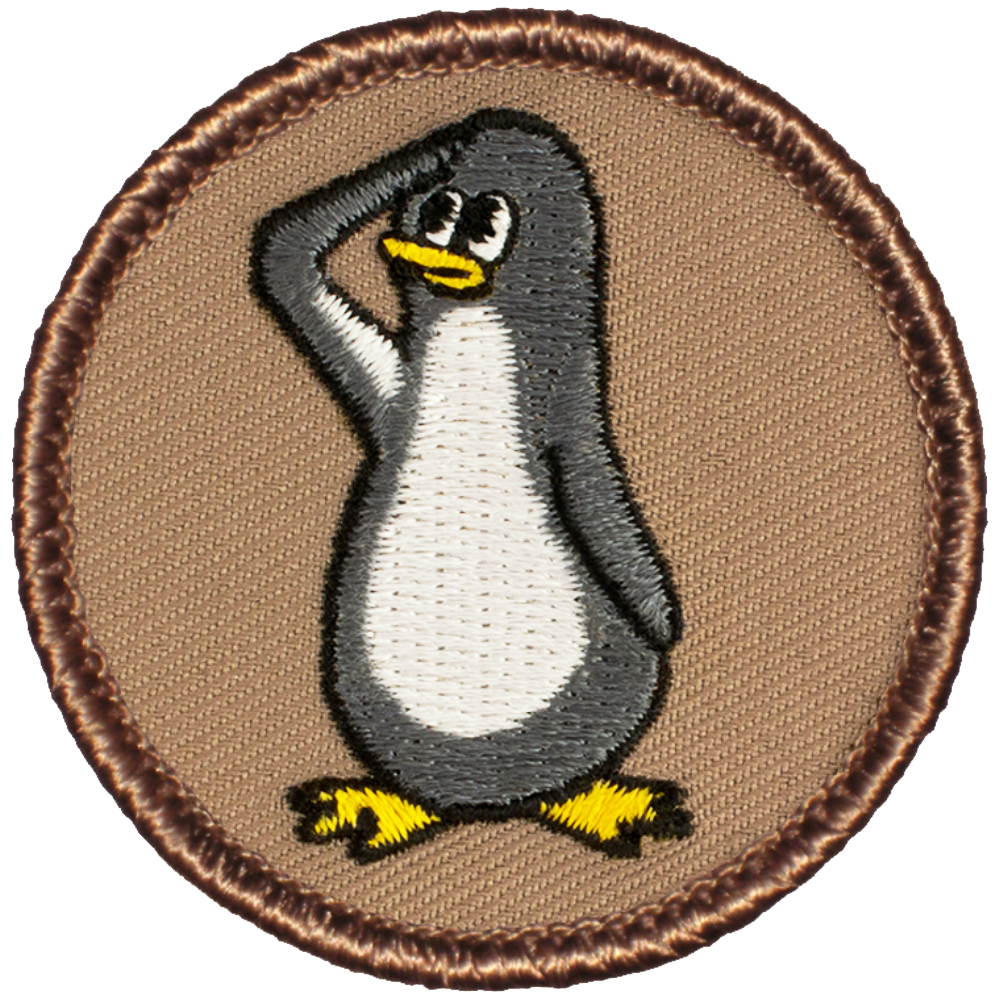 Saluting Penguin Patrol Patch — Eagle Peak Store