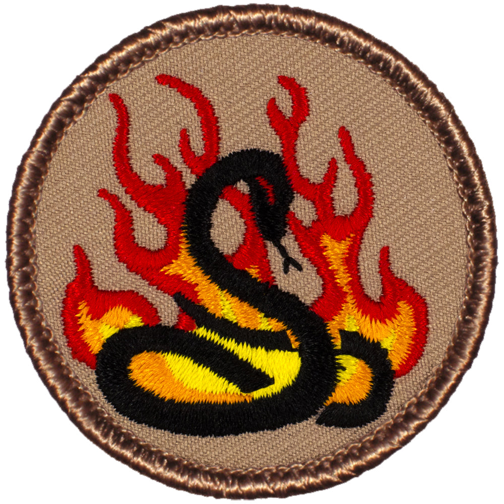 Mamba Patrol Patch - Flaming Mamba — Eagle Peak Store