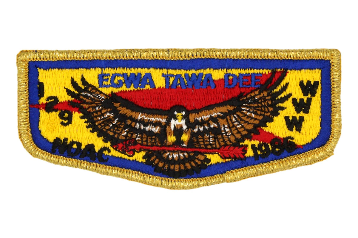 Copy of Lodge 129 Egwa Tawa Dee Flap NOAC 1986 — Eagle Peak Store