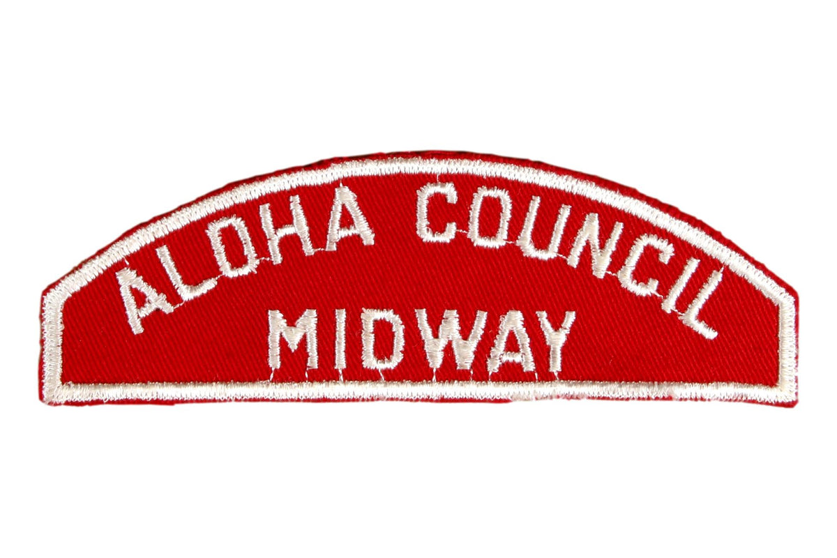 Aloha Council/Midway District Red and White Council Strip — Eagle Peak ...
