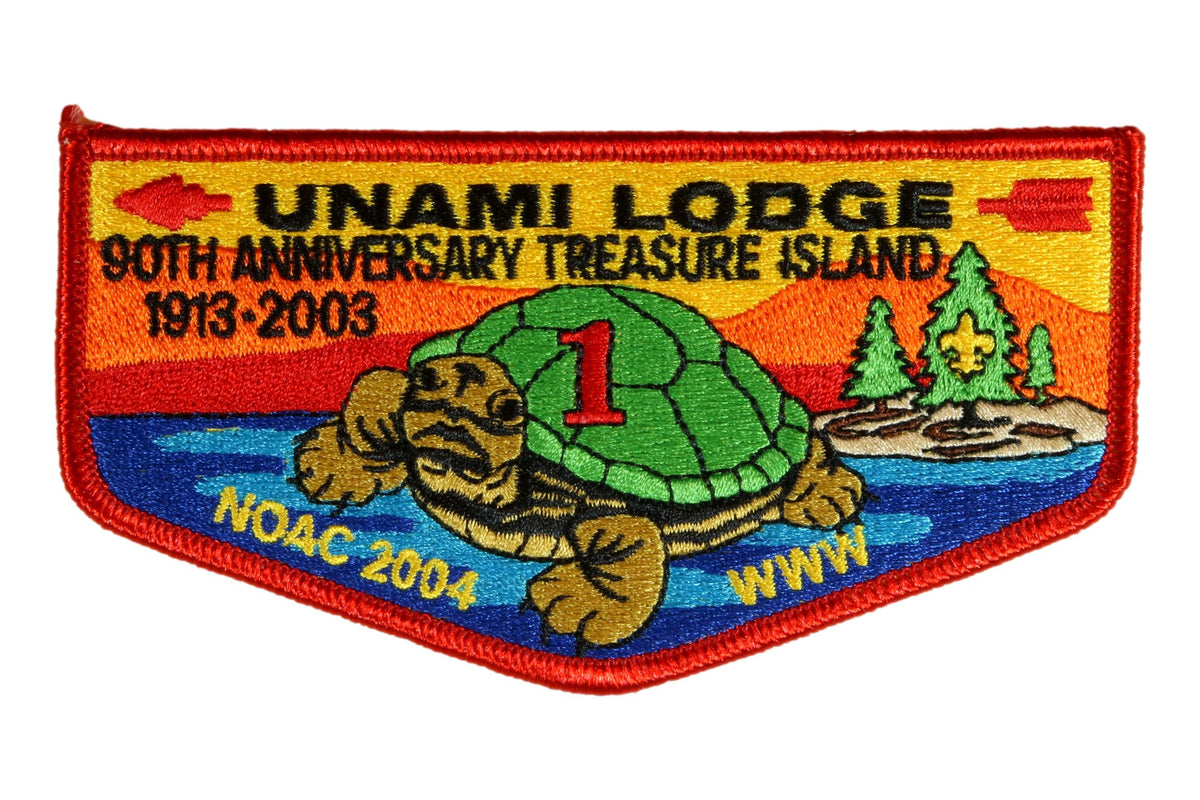 Lodge 1 Unami Flap S-? NOAC 2004 90th Anniv — Eagle Peak Store