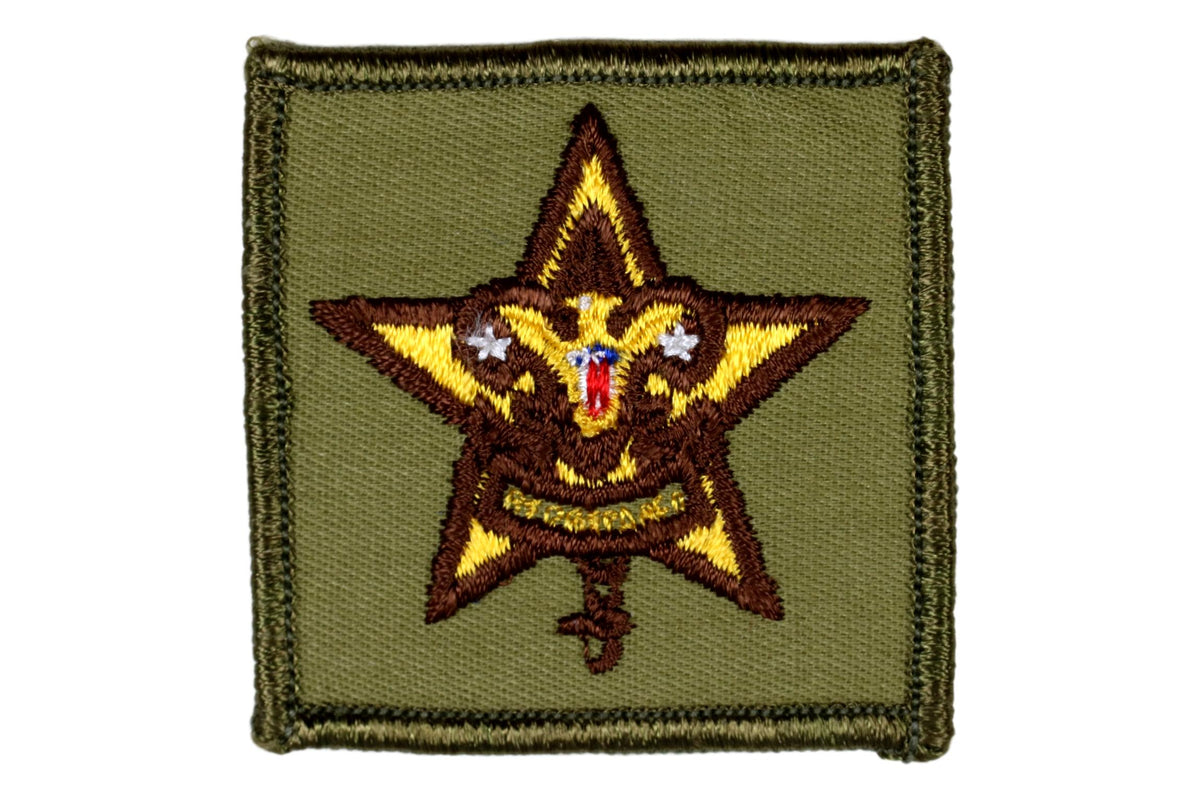Star Rank Patch 1960s Type 11D Rolled Edge — Eagle Peak Store