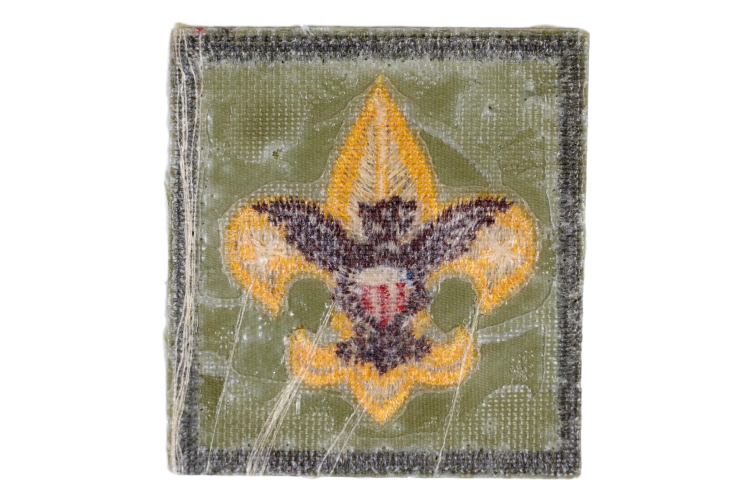 Tenderfoot Rank Patch 1960s Type 8B Smooth Twill Plastic Back — Eagle ...