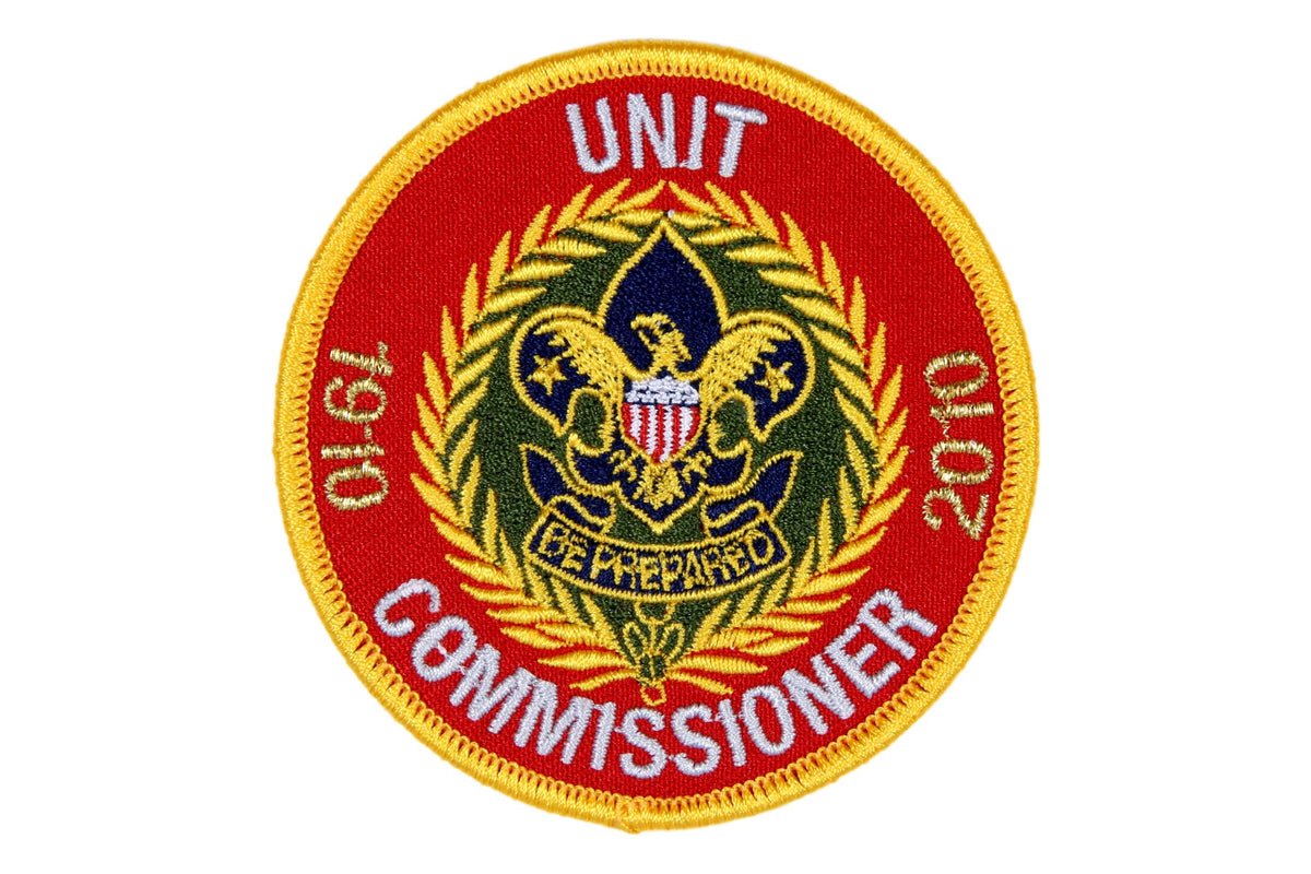 Unit Commissioner Patch 1910-2010 BSA Back — Eagle Peak Store