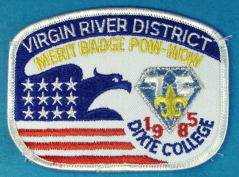 1985 Dixie College Merit Badge Pow Wow Patch — Eagle Peak Store