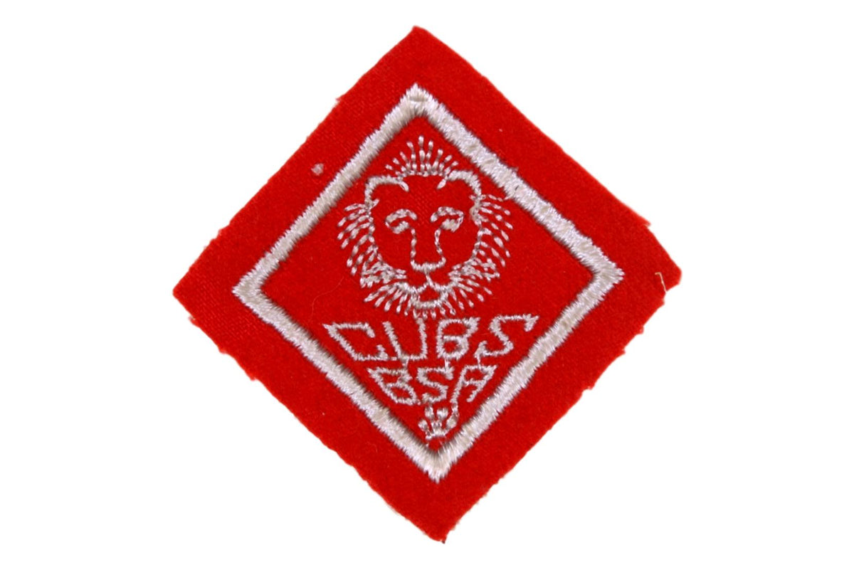 Lion Rank Patch 1930s Felt Wide Border — Eagle Peak Store