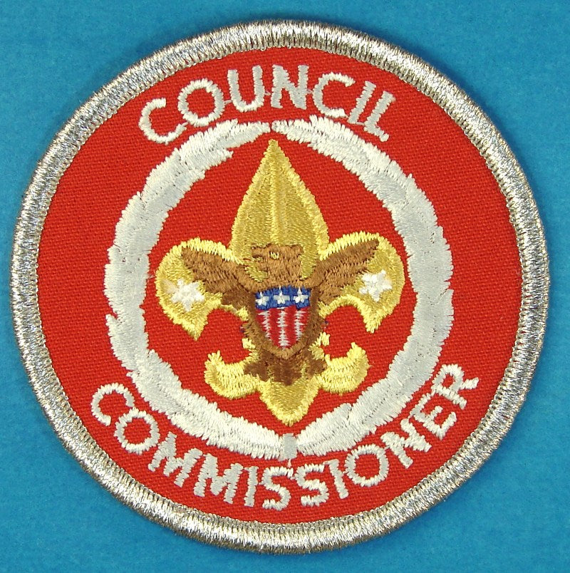 Council Commissioner Patch Silver Mylar Border — Eagle Peak Store