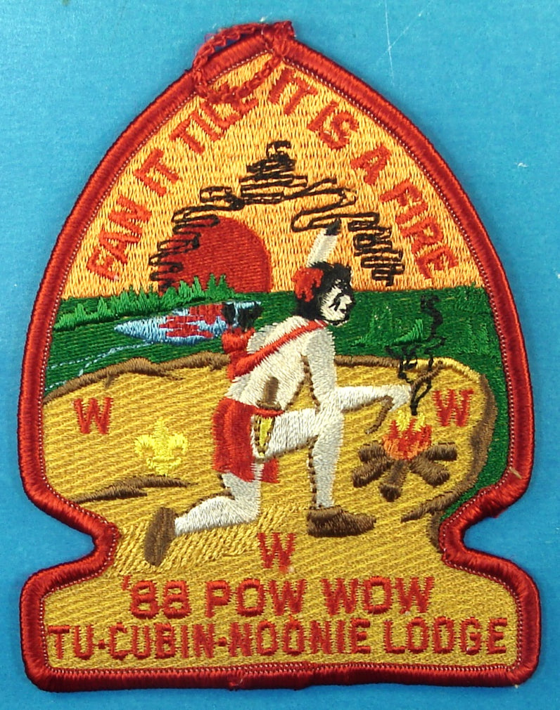 Lodge 508 Tu-Cubin-Noonie Pow Wow 1988 Patch — Eagle Peak Store