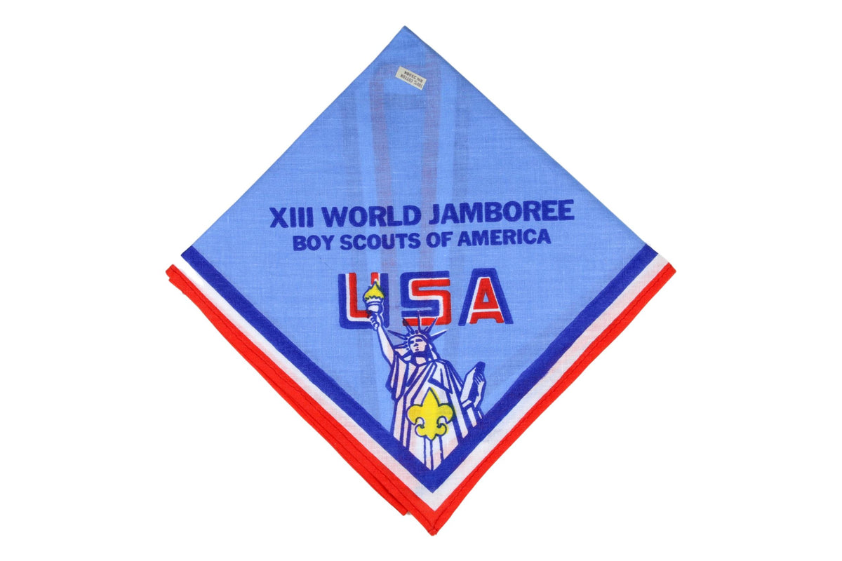 1971 WJ USA Contingent Neckerchief Blue — Eagle Peak Store