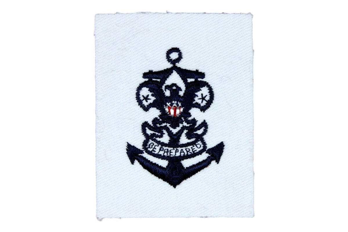 Sea Scout Quartermaster Patch on White Gauze Back — Eagle Peak Store