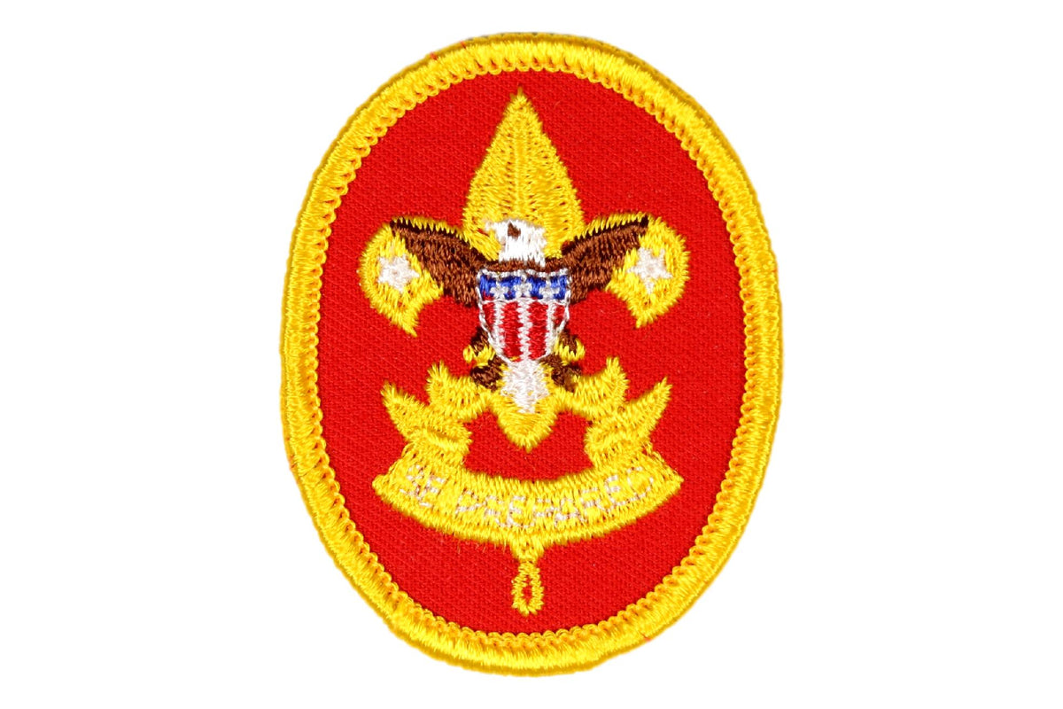 First Class Rank Patch 1972 - 1989 Plastic/Gauze Back — Eagle Peak Store