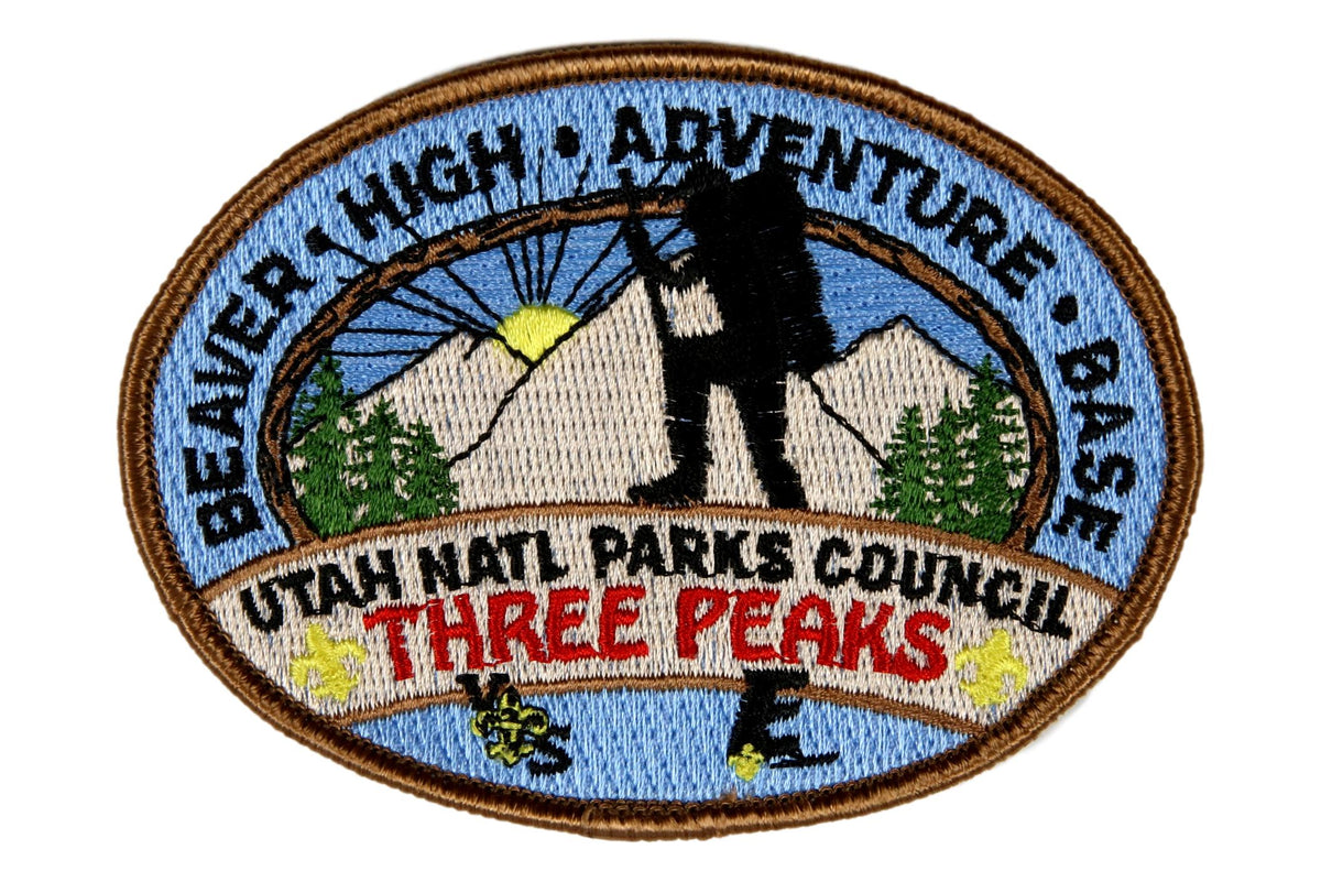 Beaver High Adventure Base Patch Three Peaks Award — Eagle Peak Store