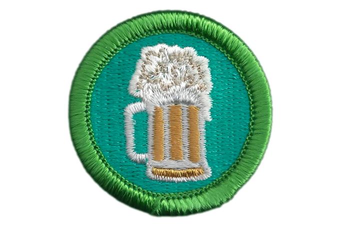 Adult Beverage Drinking Merit Badge — Eagle Peak Store