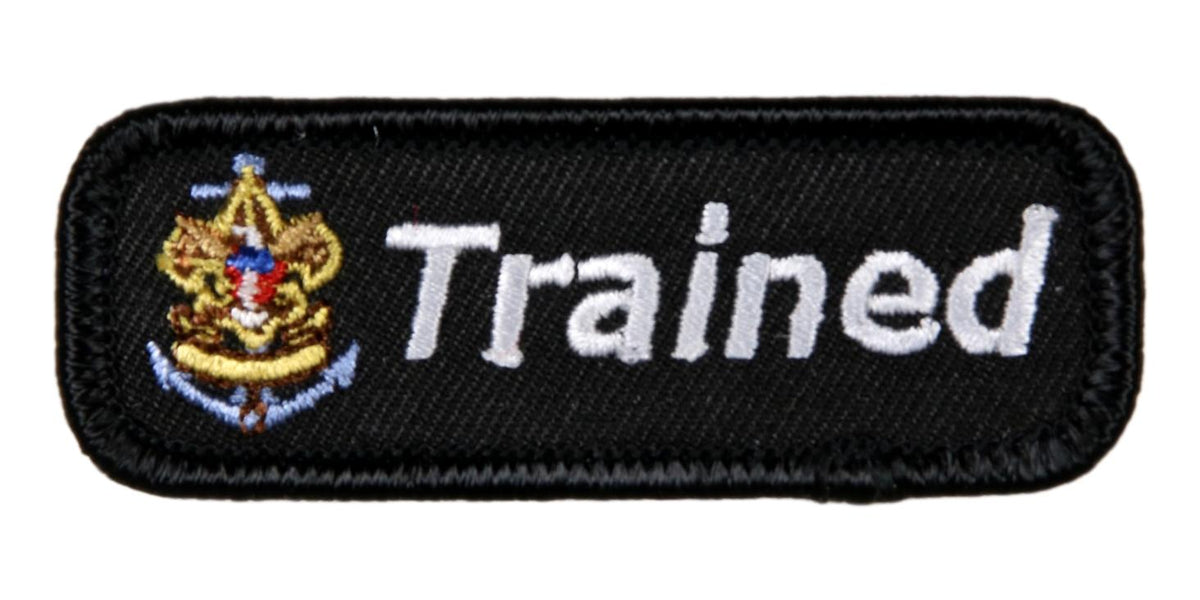 Trained Patch Sea Scout on Black with Black Border — Eagle Peak Store