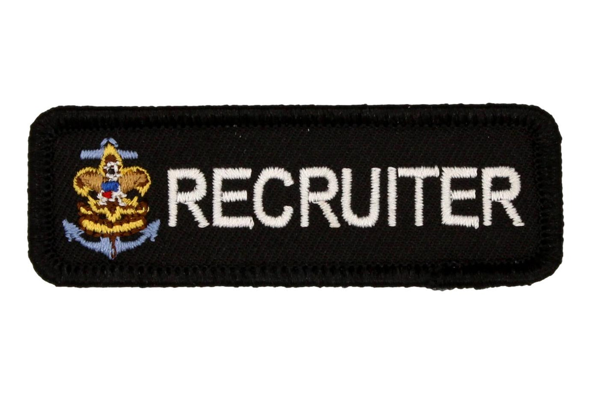 Trained Patch Sea Scout Recruiter on Black — Eagle Peak Store