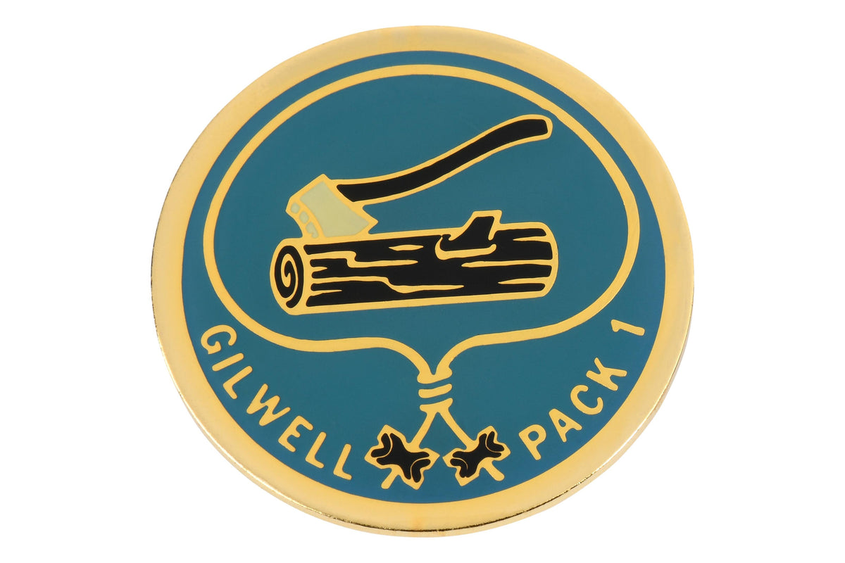 Axe N Log Gilwell Pack 1 Pin — Eagle Peak Store